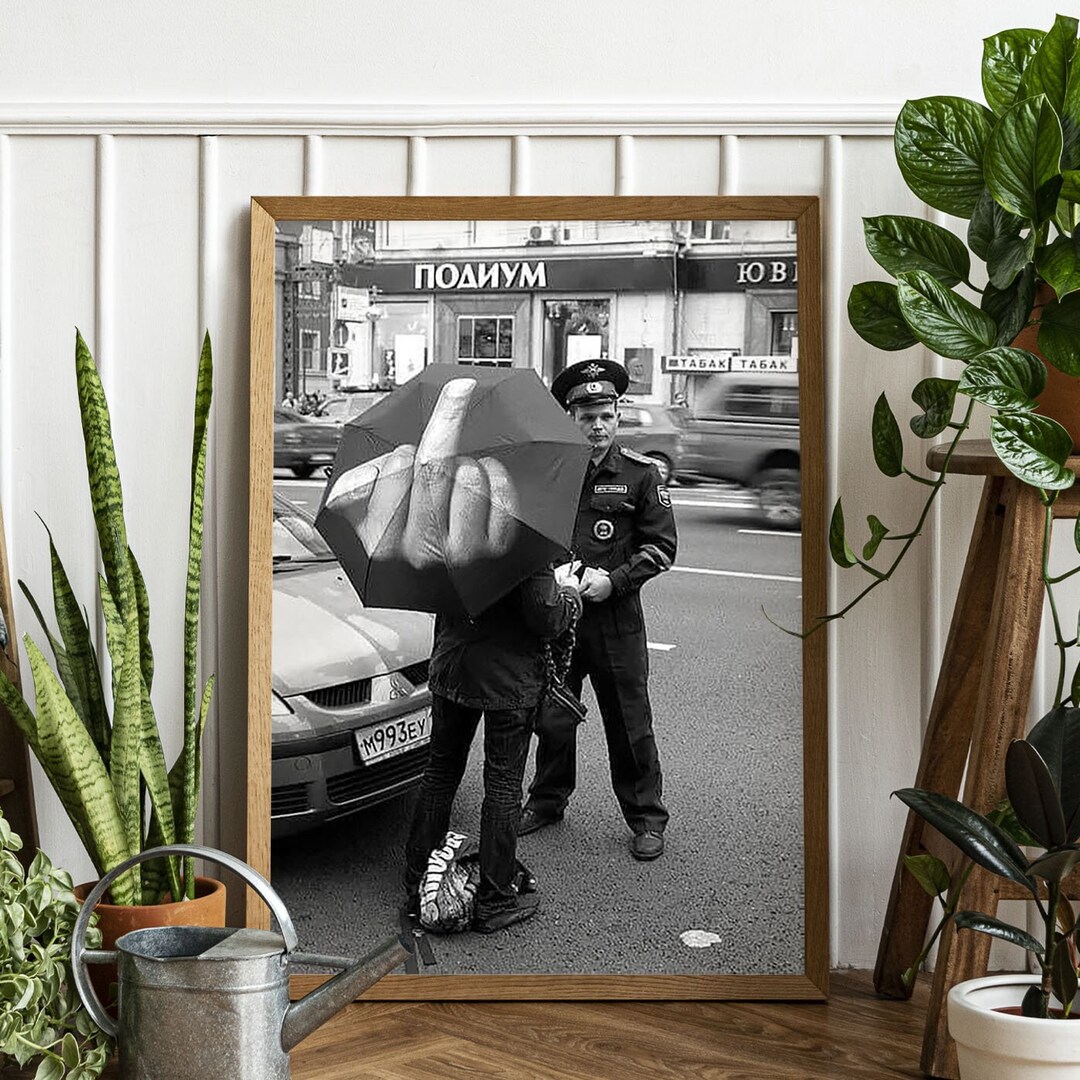 The Finger Wall Art Rude Finger Poster Photography Print Middle Finger ...