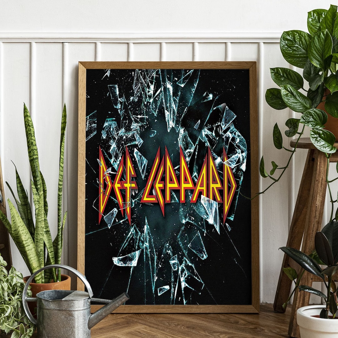Def Leppard Painting the Dark Side of the Moon Tour Music Poster Framed ...