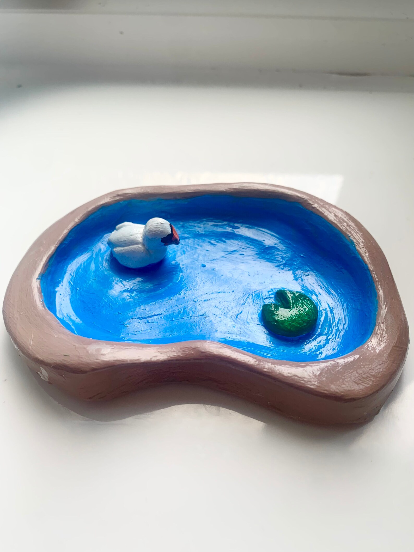 Air Dry Clay Pond Trinket Tray - Etsy Canada