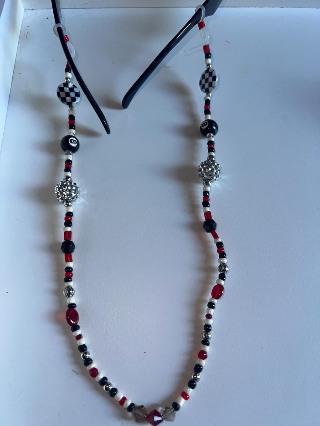 8 Ball Baddie Glasses Chain - Etsy