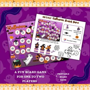 Kids Halloween Board Game Bundle 3 Printable Halloween Games Kids Party ...