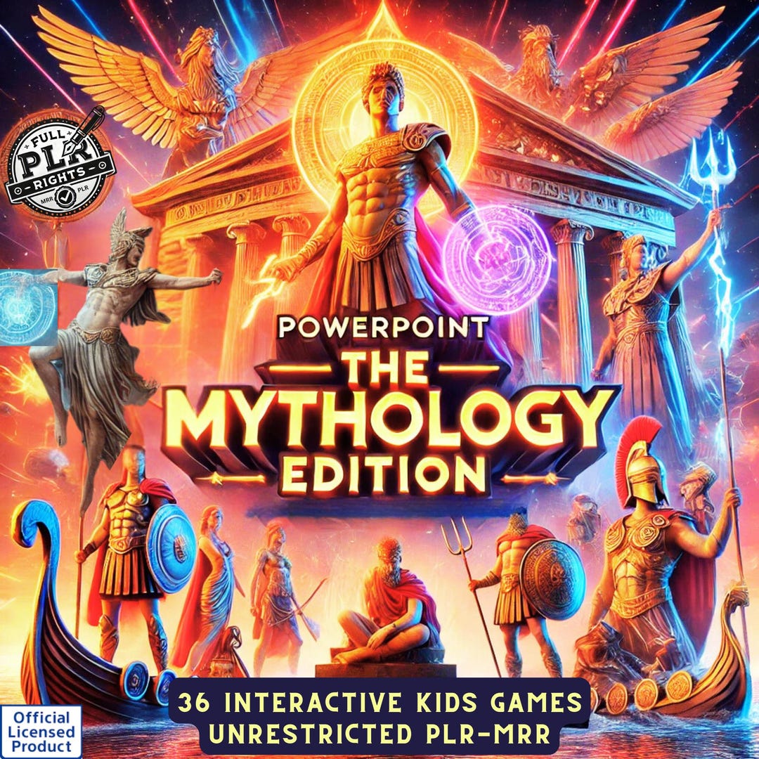 Mythology Powerpoint Games Bundle: 36 Interactive Kids Games (PLR) - Etsy