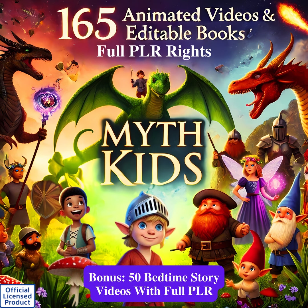 PLR MRR 55 Kids Animated Video Stories - Editable Books Bundle ...