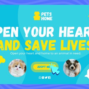 Pet Adoption Promo Video Editable Canva Template for Shelters, Rescues ...