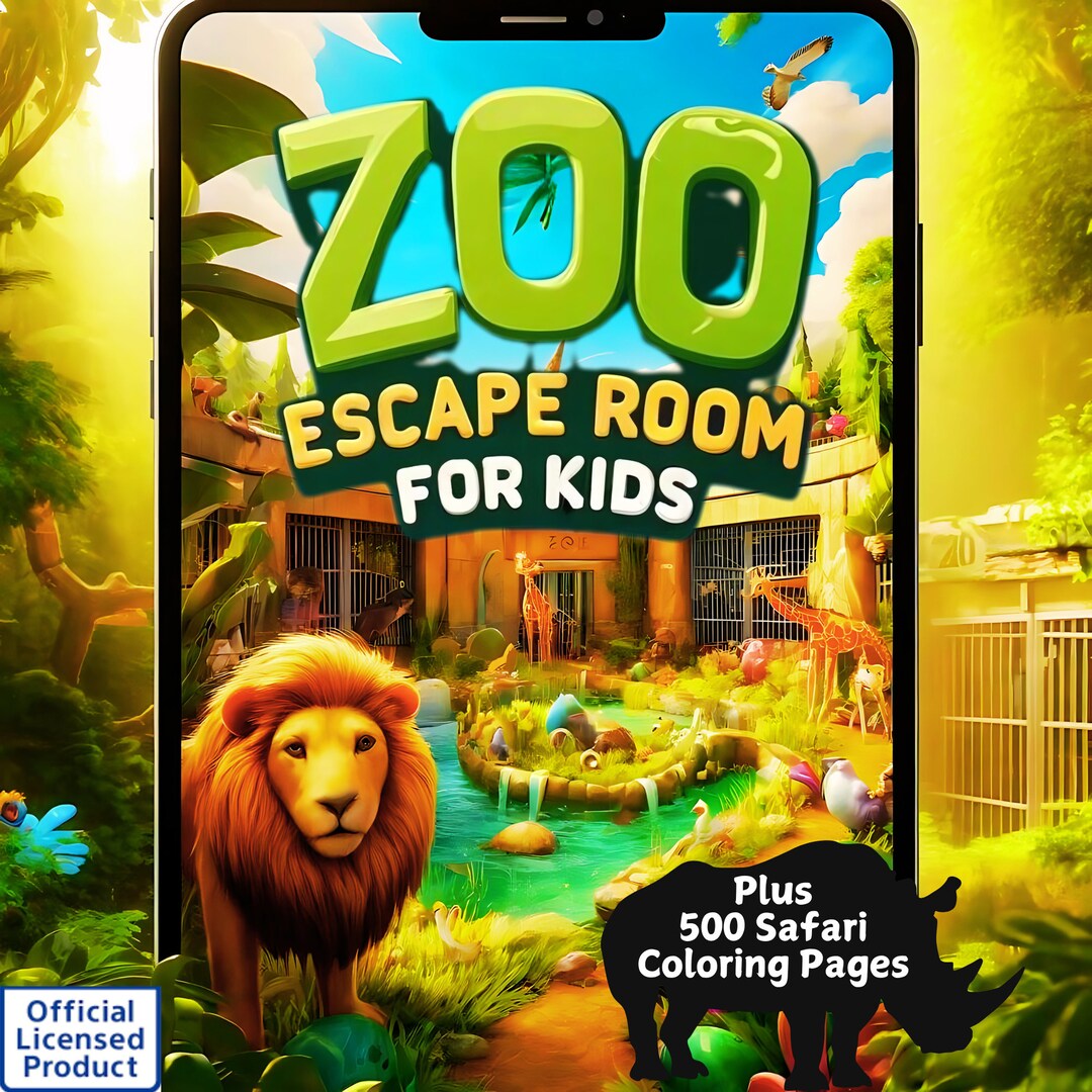 Zoo Escape Room for Kids | Printable Animal Puzzle Game | Fun Birthday ...