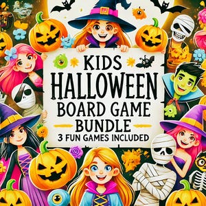 Kids Halloween Board Game Bundle 3 Printable Halloween Games Kids Party ...
