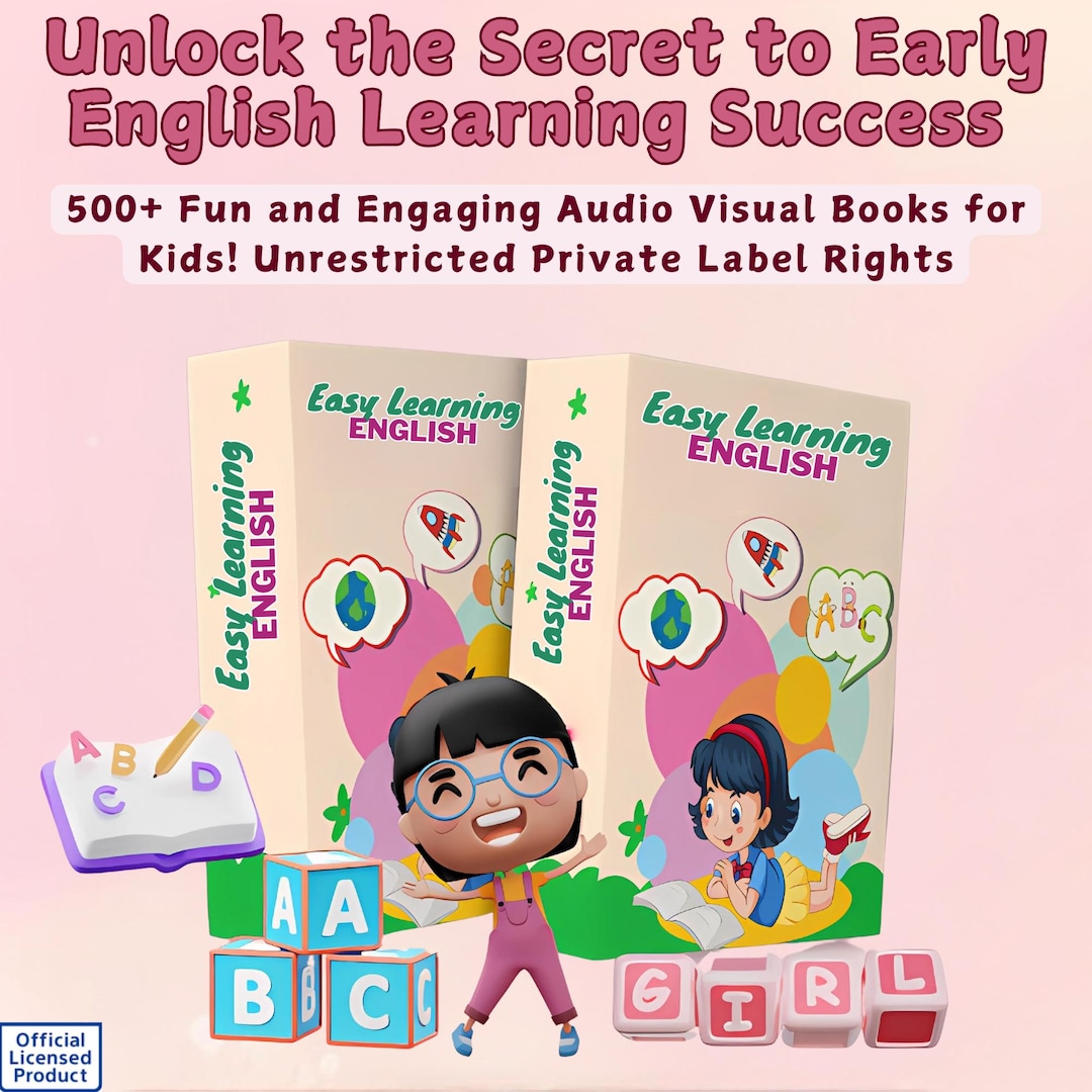 500+ English Learning Audio Visual Books for Kids (PLR License) - Etsy