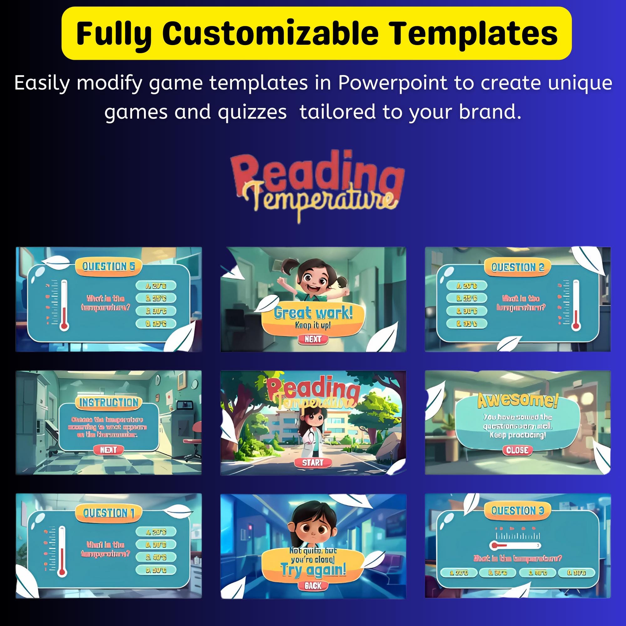 PLR Editable Kids Game Templates – Interactive Learning, Voiceovers ...