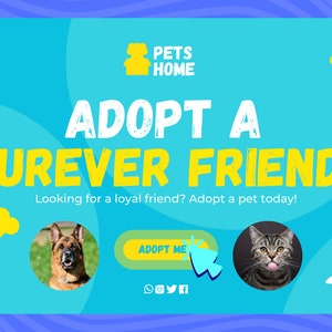 Pet Adoption Promo Video Editable Canva Template for Shelters, Rescues ...