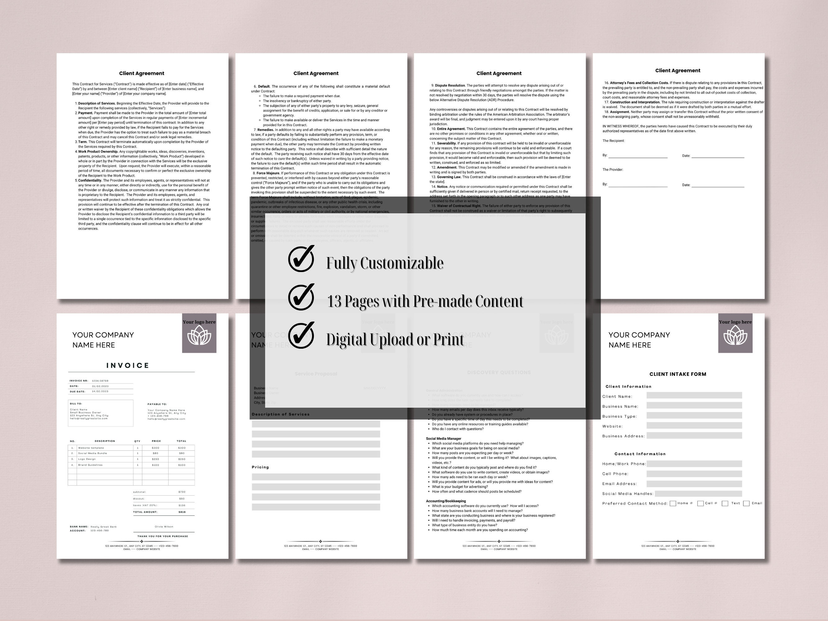 Virtual Assistant Business Documents Bundle | Discovery Questions ...