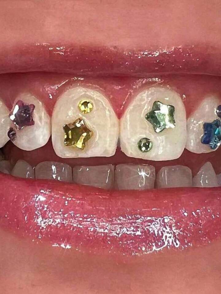 Set 20 Tooth Gems Swarovski With Shapes - Bijoux Strass Dentaires Avec ...