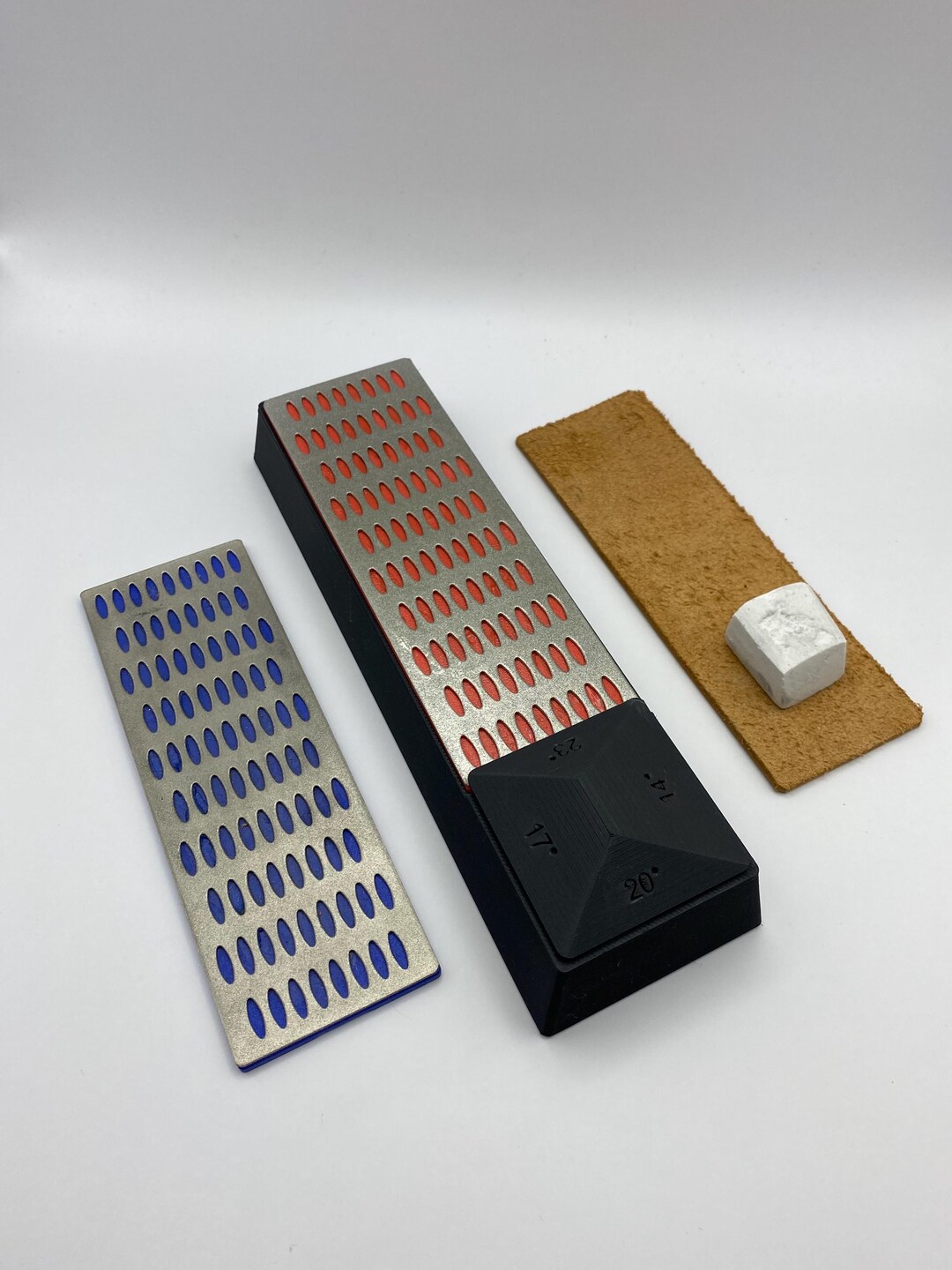 Sharpening Kit Diamond Stone Strop Angle Guide Whetstone Sharpening ...