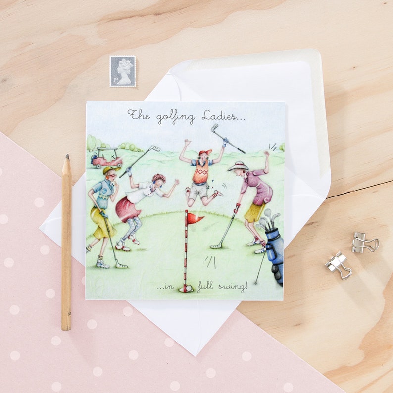 Funny Golfing Ladies Birthday Card - Humorous Card for Her - Etsy