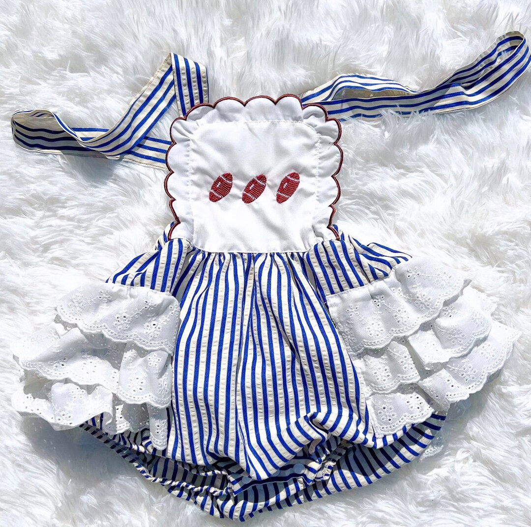 Custom Team French Knot Ruffled Bubbles for Football Season - Etsy