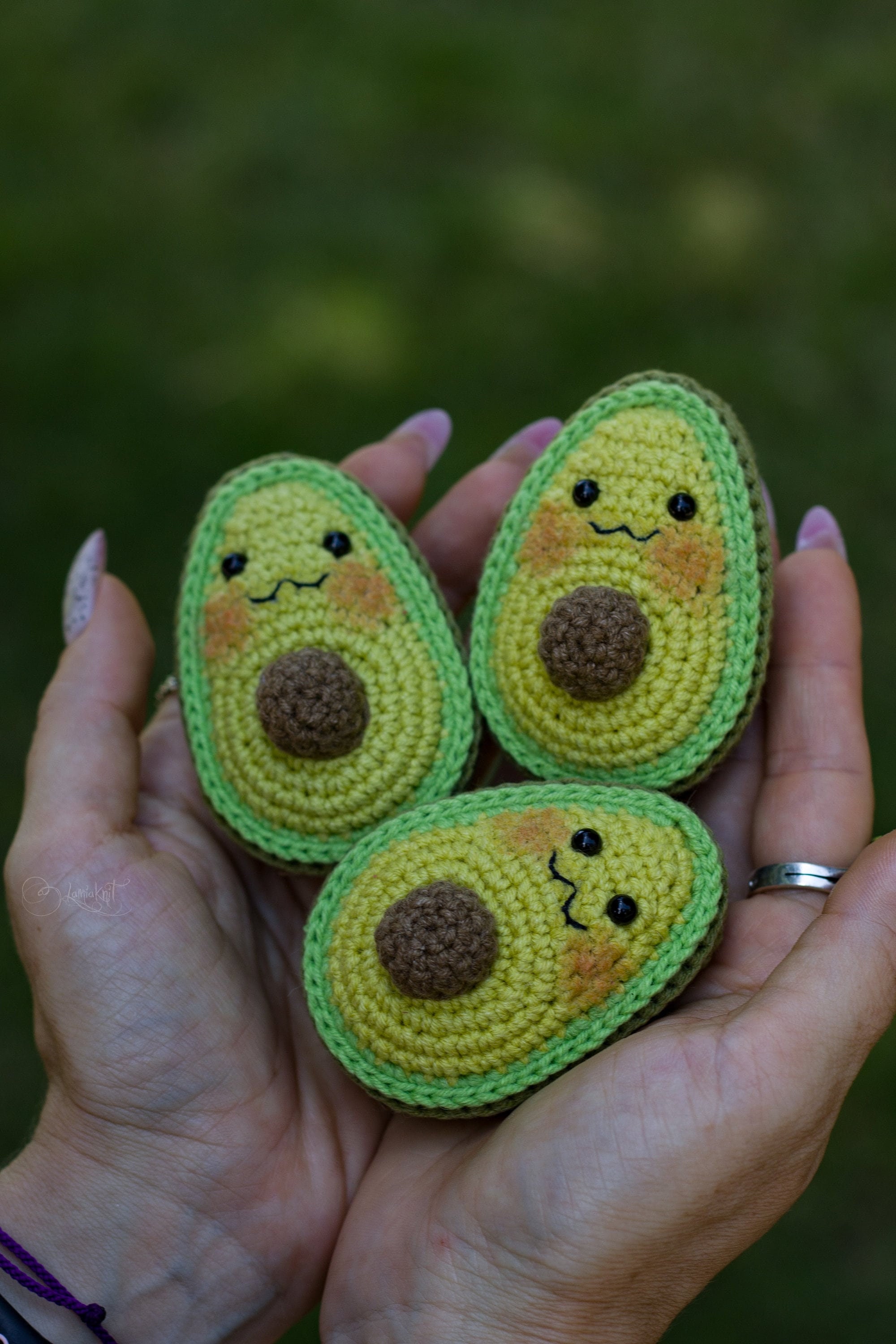 Cute Avocado Crochet Pattern. Amigurumi Avocado. Diy Crochet Toy ...