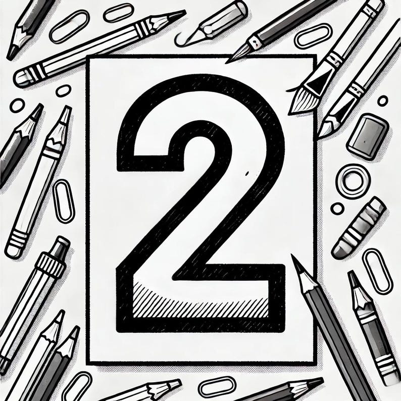 Number From One to Ten for Kids, Color Painting Pages With Number for ...