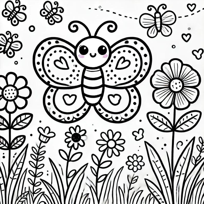 Engaging Kids Coloring Book Printable Fun Pages for Ages 2-5 Instant ...