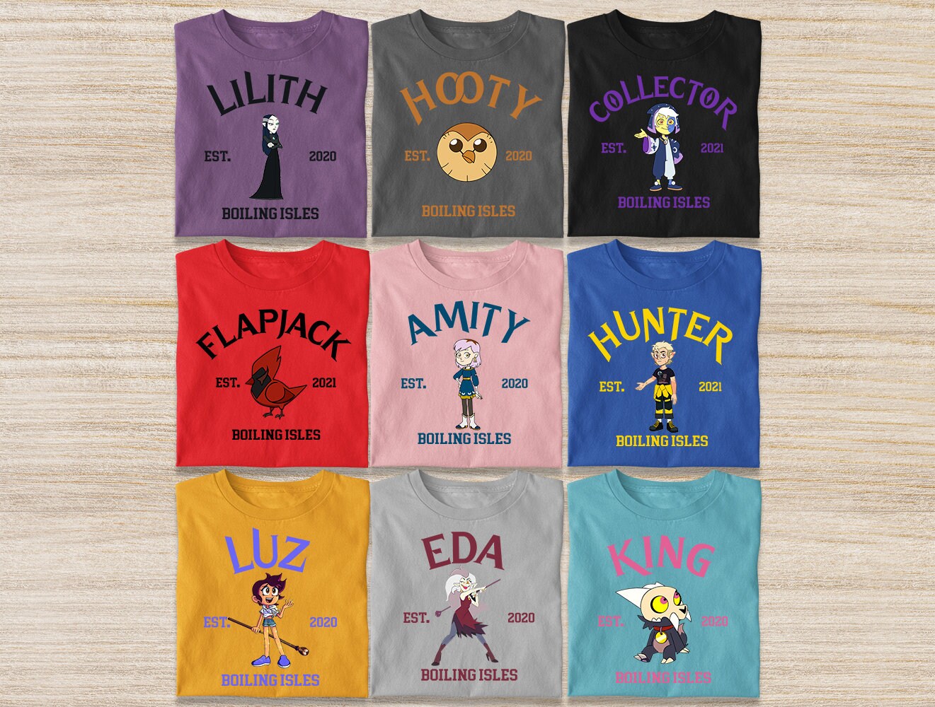 Disney the Owl House Character Shirt, Owl House Hexside Bella Canvas ...