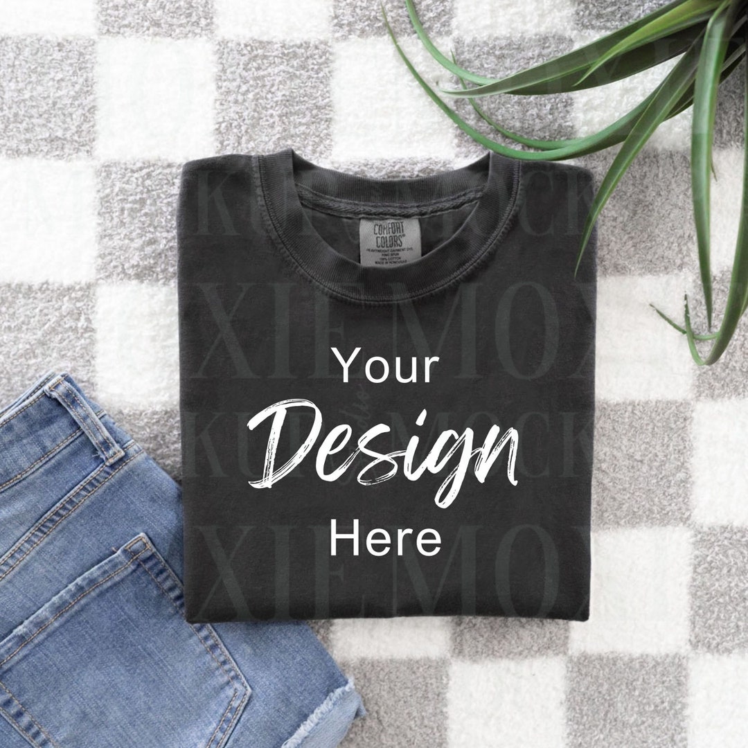 Comfort Colors 1717 Pepper,pepper Comfort Color Mockup,trendy Layflat ...