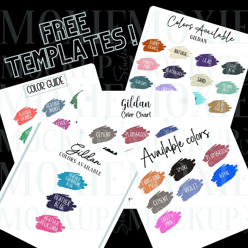 2024 EDITABLE Gildan Color Chart, Gildan Colors, Gildan Color Guide ...