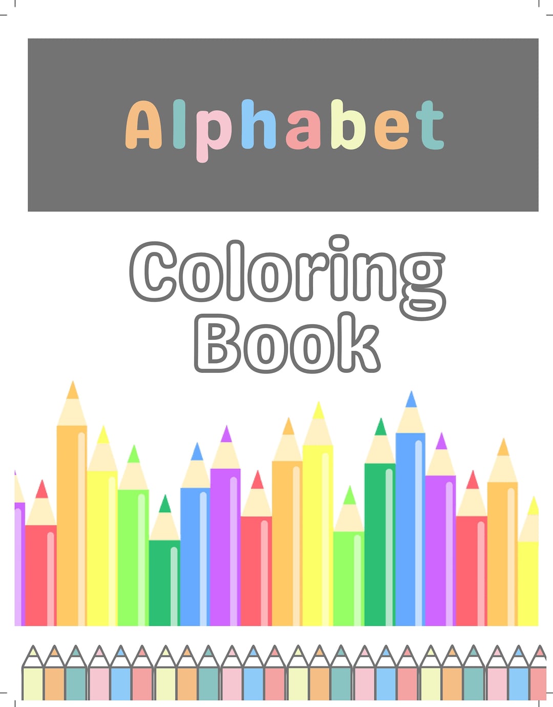 Kids Alphabet Coloring Book, Coloring Book for Kids, Coloring Book ...