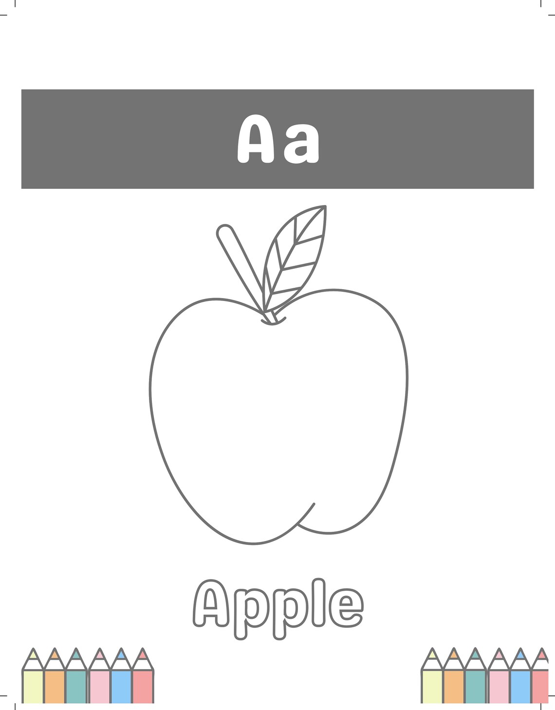 Kids Alphabet Coloring Book, Coloring Book for Kids, Coloring Book ...