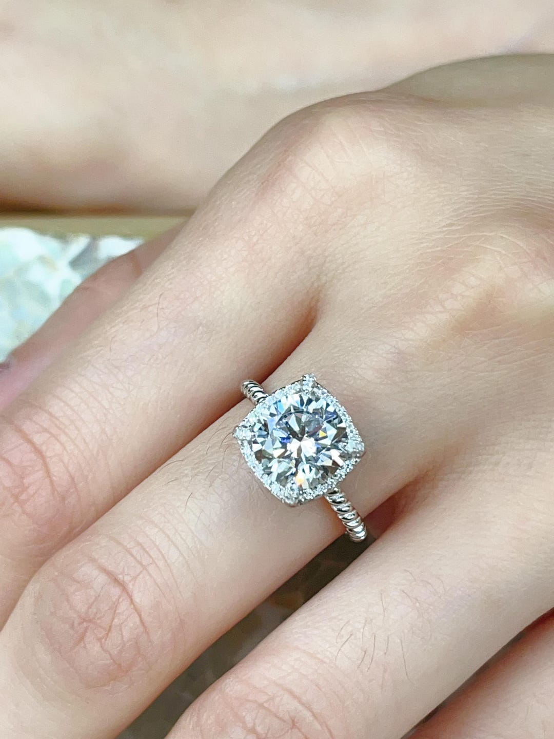 925 Sterling Silver With Sparkling Simulated Diamond Cubic Zirconia ...
