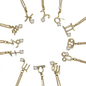 Astrology Signs Sterling Silver Zodiac Shell Pearl Necklace Pendant - Etsy