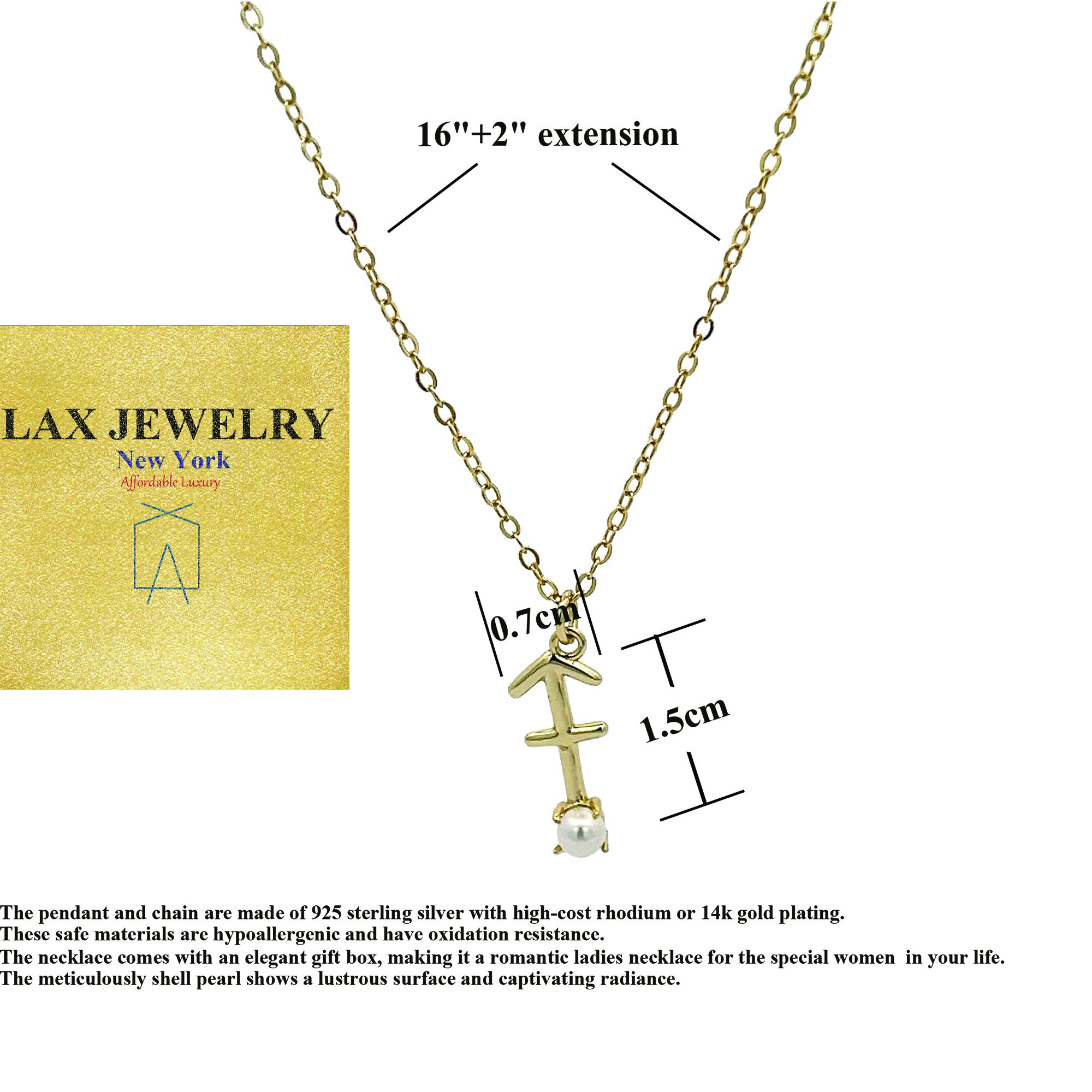 Astrology Signs Sterling Silver Zodiac Shell Pearl Necklace Pendant - Etsy