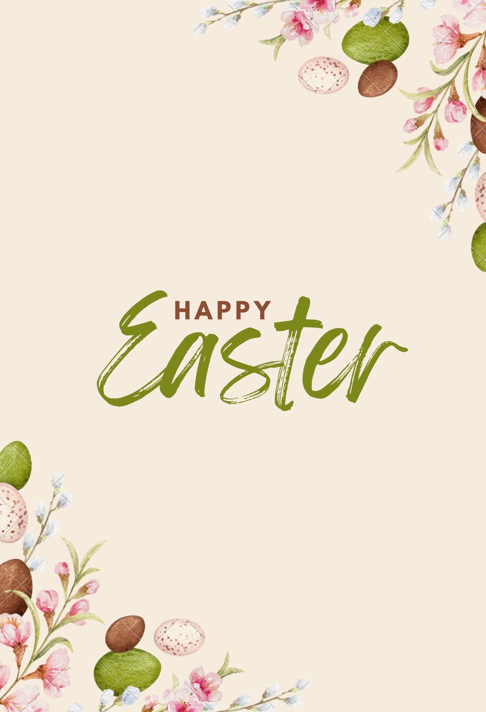 5 Happy Easter Printable Wallpapers for Living Room,kids Room,gameroom ...