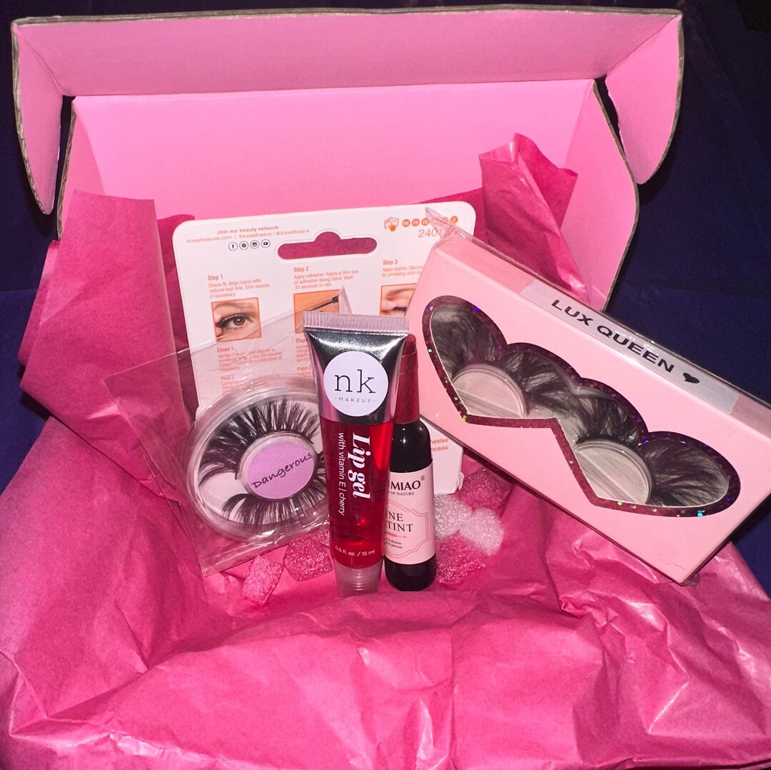 Lipgloss Lash Bundle Cosmetic Gift Sets - Etsy