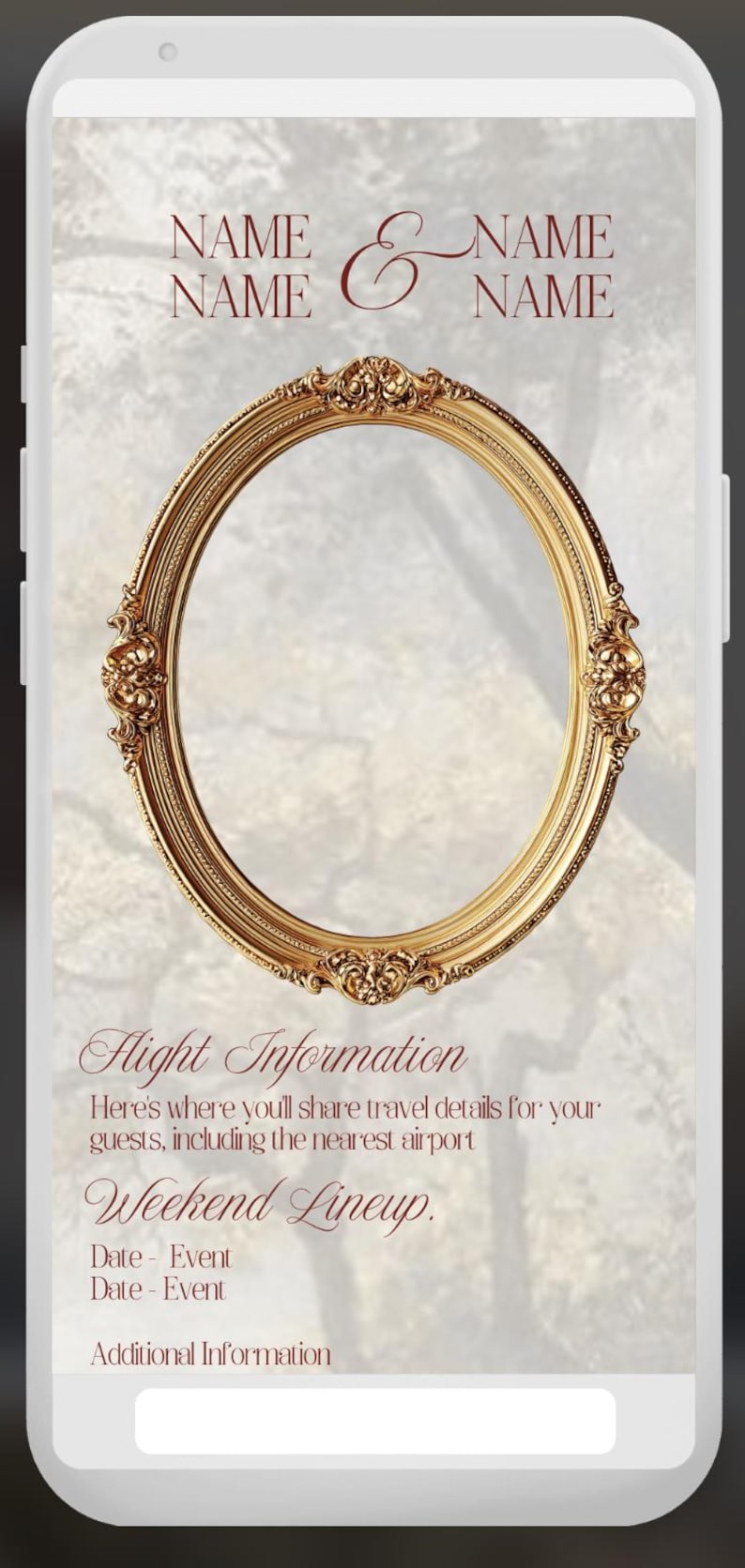 Bilingual Digital Wedding Invite Template – Editable in Canva - Etsy