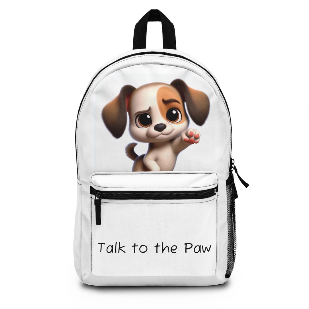 Cute Dog Character Backpack, Adorable Pet Backpack for Kids, School Bag ...