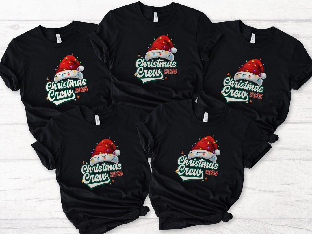 Custom Christmas Crew Family Shirts, Family Reunion Shirt, Matching ...
