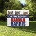 24x18in Kamala Harris Cat Lady Yard Sign, Cat Lady Mom Plastic Yard ...