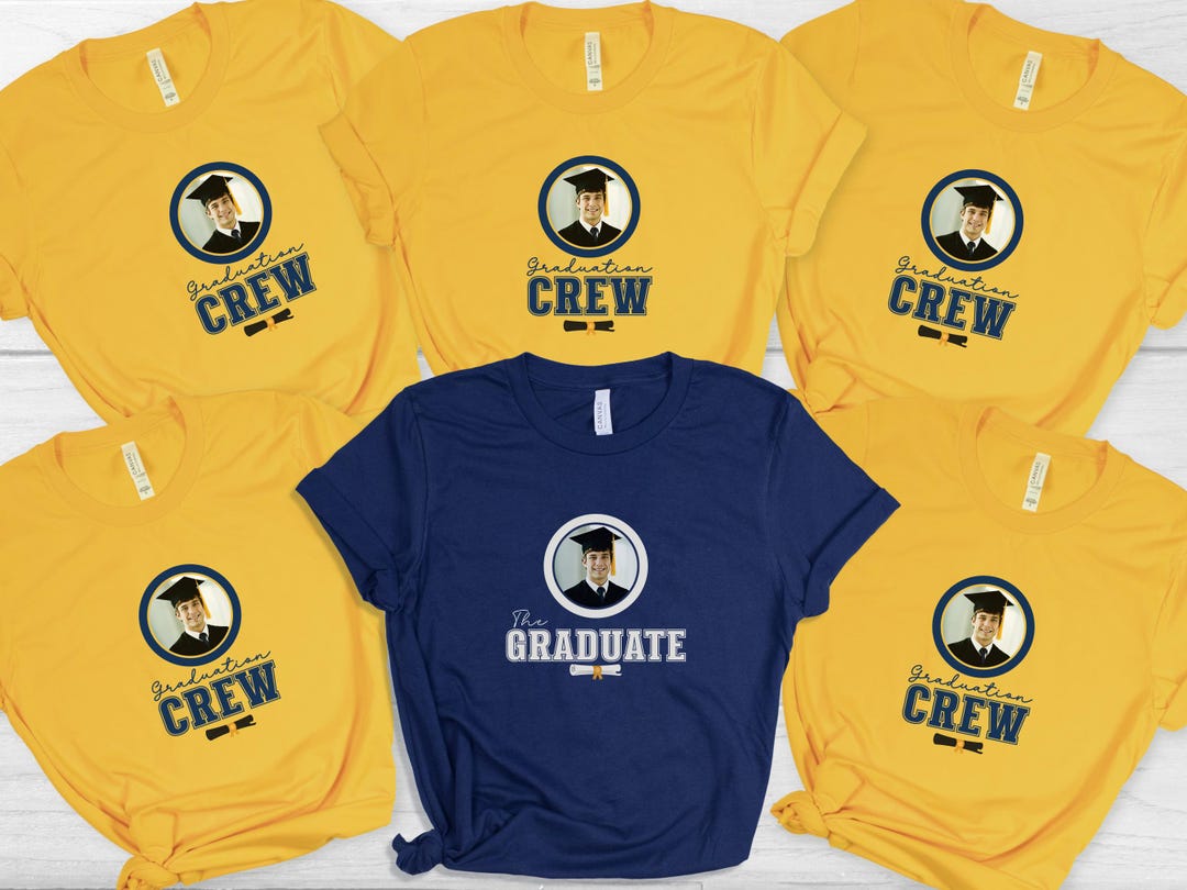 Custom Graduation Crew Shirt With Photo – Matching Family Shirt for ...