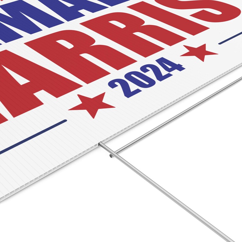 Kamala Harris 2024 Yard Sign, Kamala Harris for Presidential Election ...