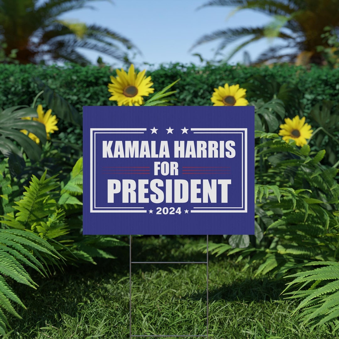 Kamala Harris for President 2024 Yard Sign, Weatherproof Kamala Harris ...