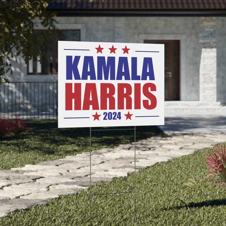Kamala Harris 2024 Yard Sign, Kamala Harris for Presidential Election ...