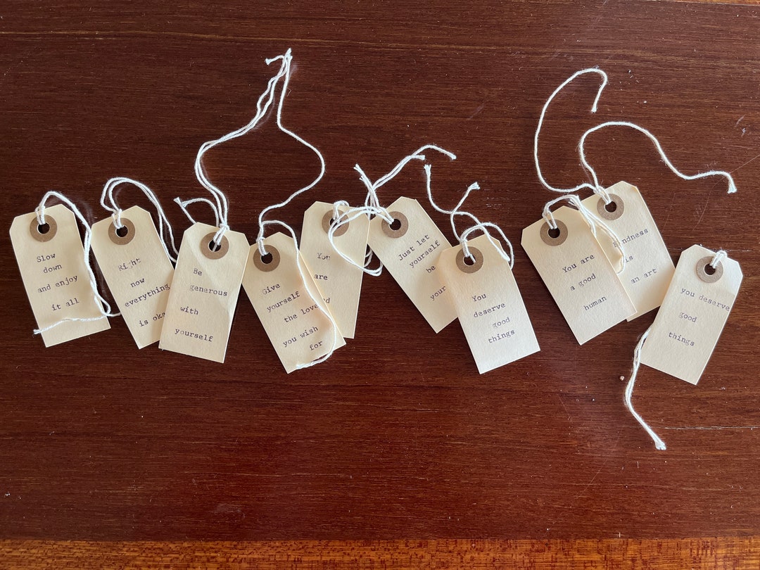 Affirmations for Self-loveinspirational Luggage Tagsmotivational Poems ...