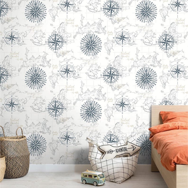 World Map Wallpaper - Etsy