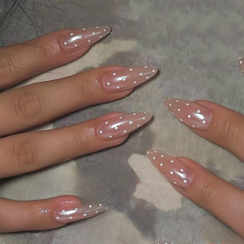 Poka Dot Press Ons - Etsy UK
