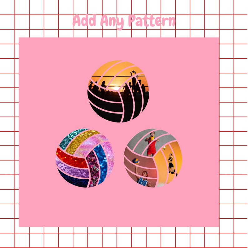 Volleyball Photo Collage Canva Frames: Editable Sports Template ...