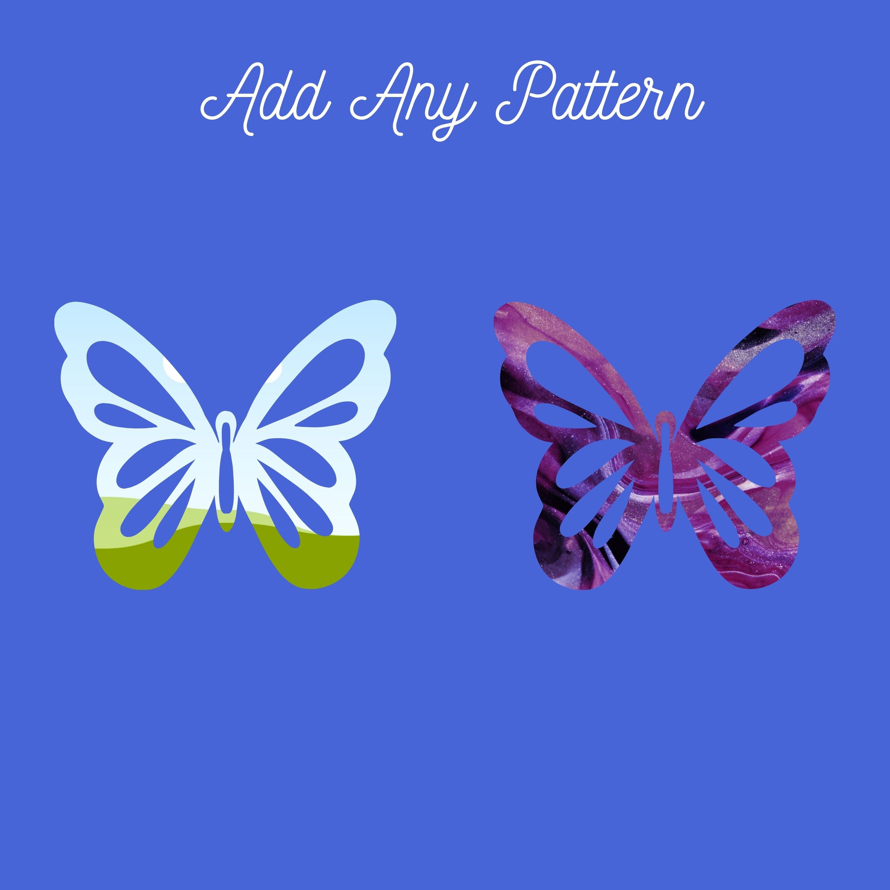 Butterfly Canva Frame, Canva Template, Drag and Drop Photo, Fill Your ...