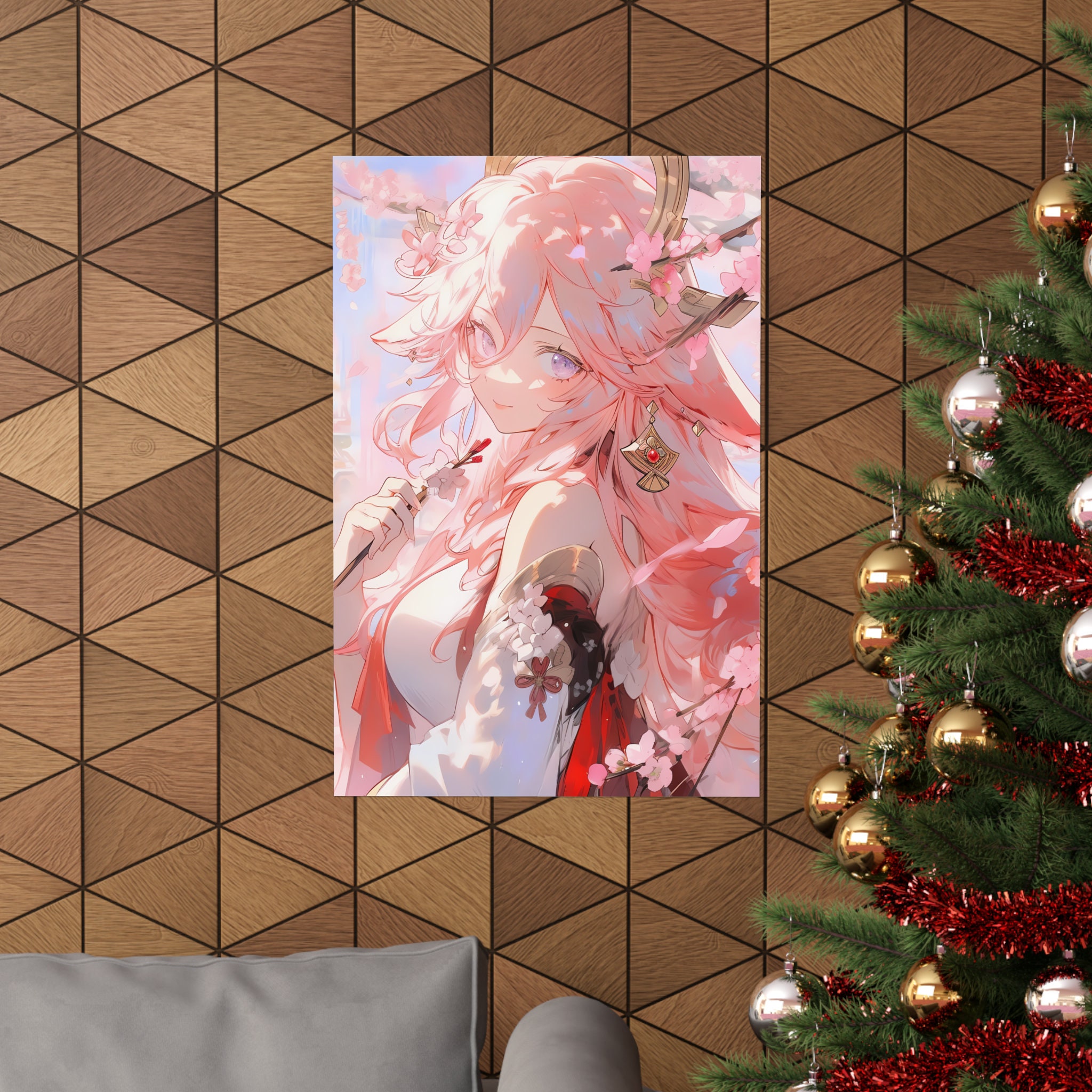 Genshin Impact Yae Miko Anime Gaming Art Print Poster - Etsy