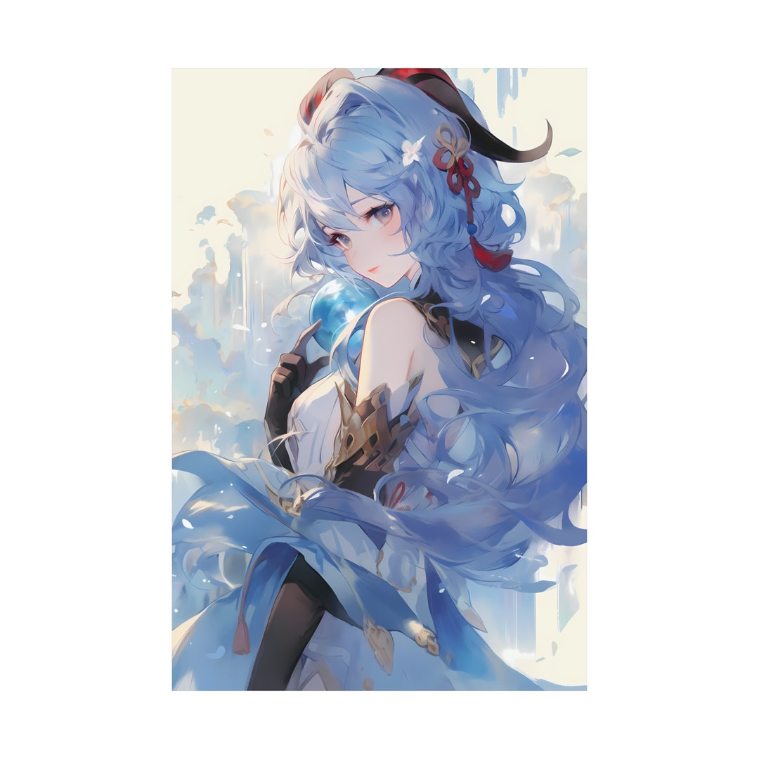 Genshin Impact Ganyu Anime Gaming Art Print Poster - Etsy