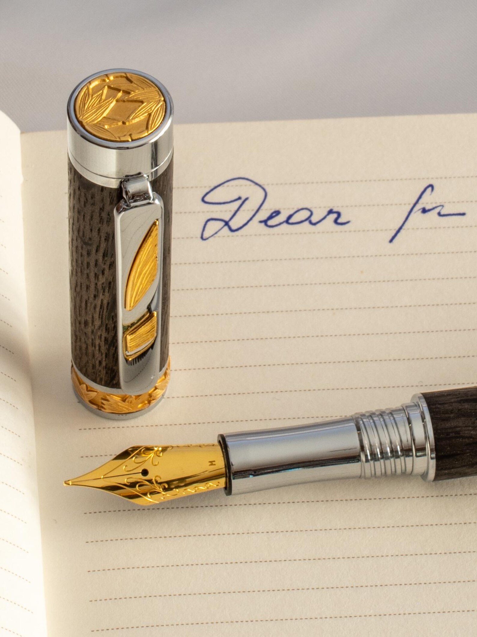 Bog Oak Fountain Pen, Pen With Symbolism, Luxurious Fountain Pen, Hand ...