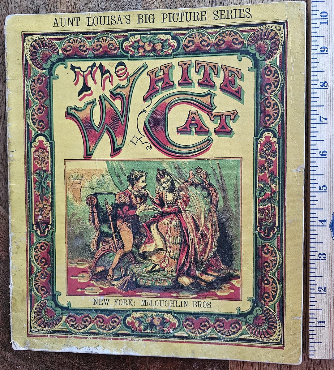 RARE: Aunt Louisa's Big Picture Series the WHITE CAT. Mcloughlin Bros ...