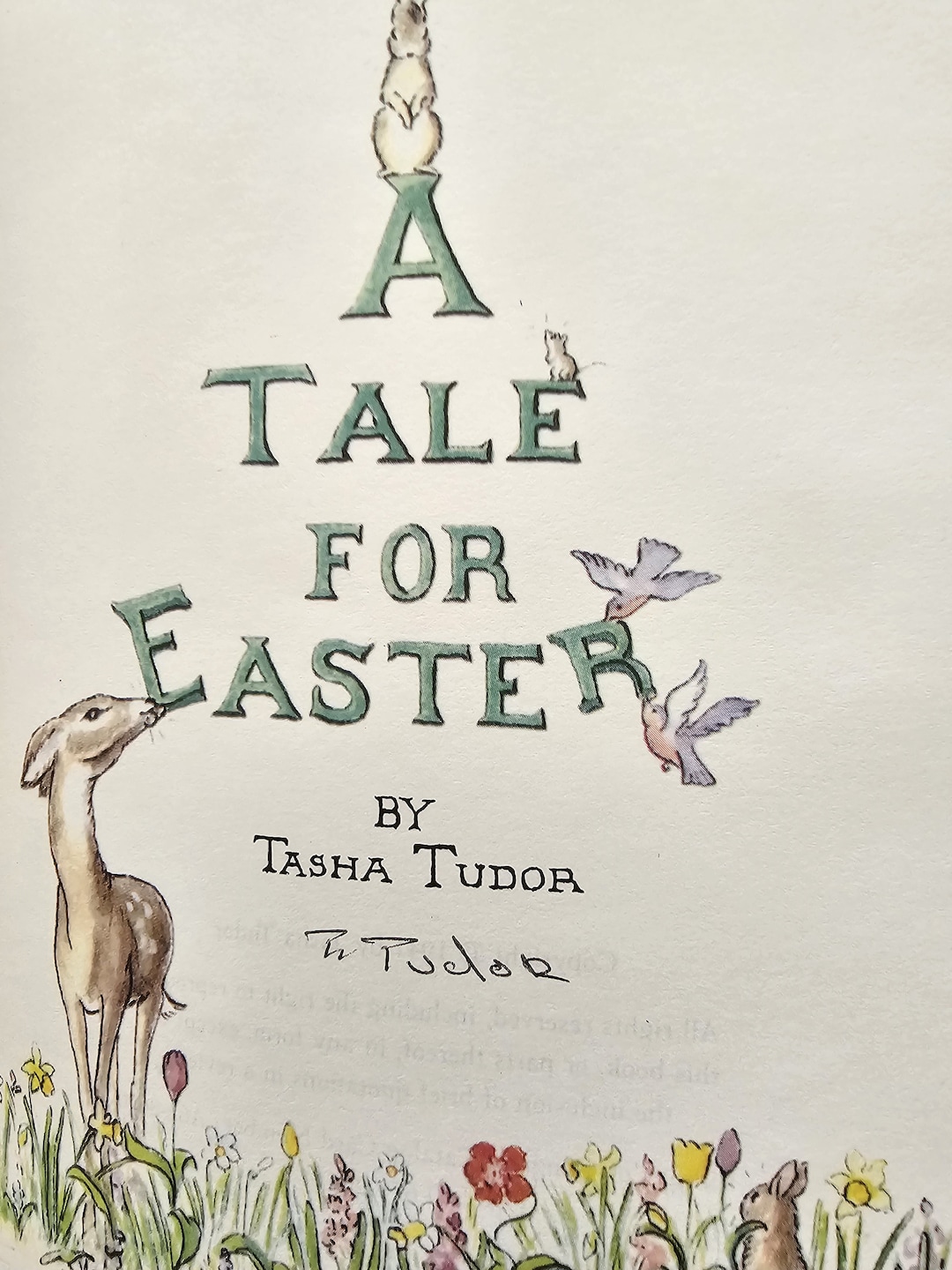 SIGNED Tasha Tudor A Tale for Easter. FINE Copy in Dust Jacket. Pub. by ...