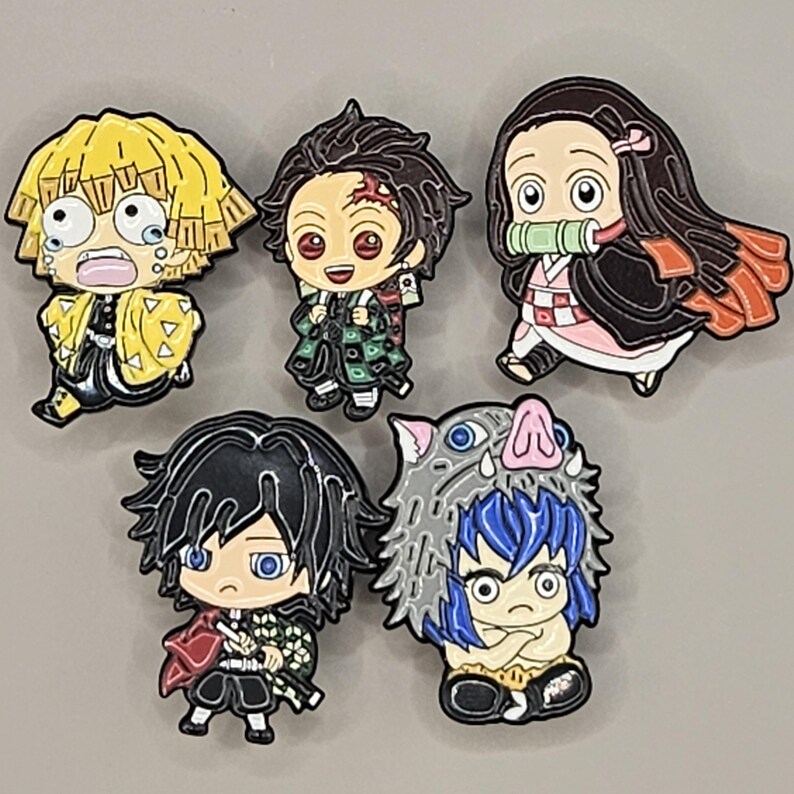 Tanjiro Enamel Pin Demon Slayer - Etsy